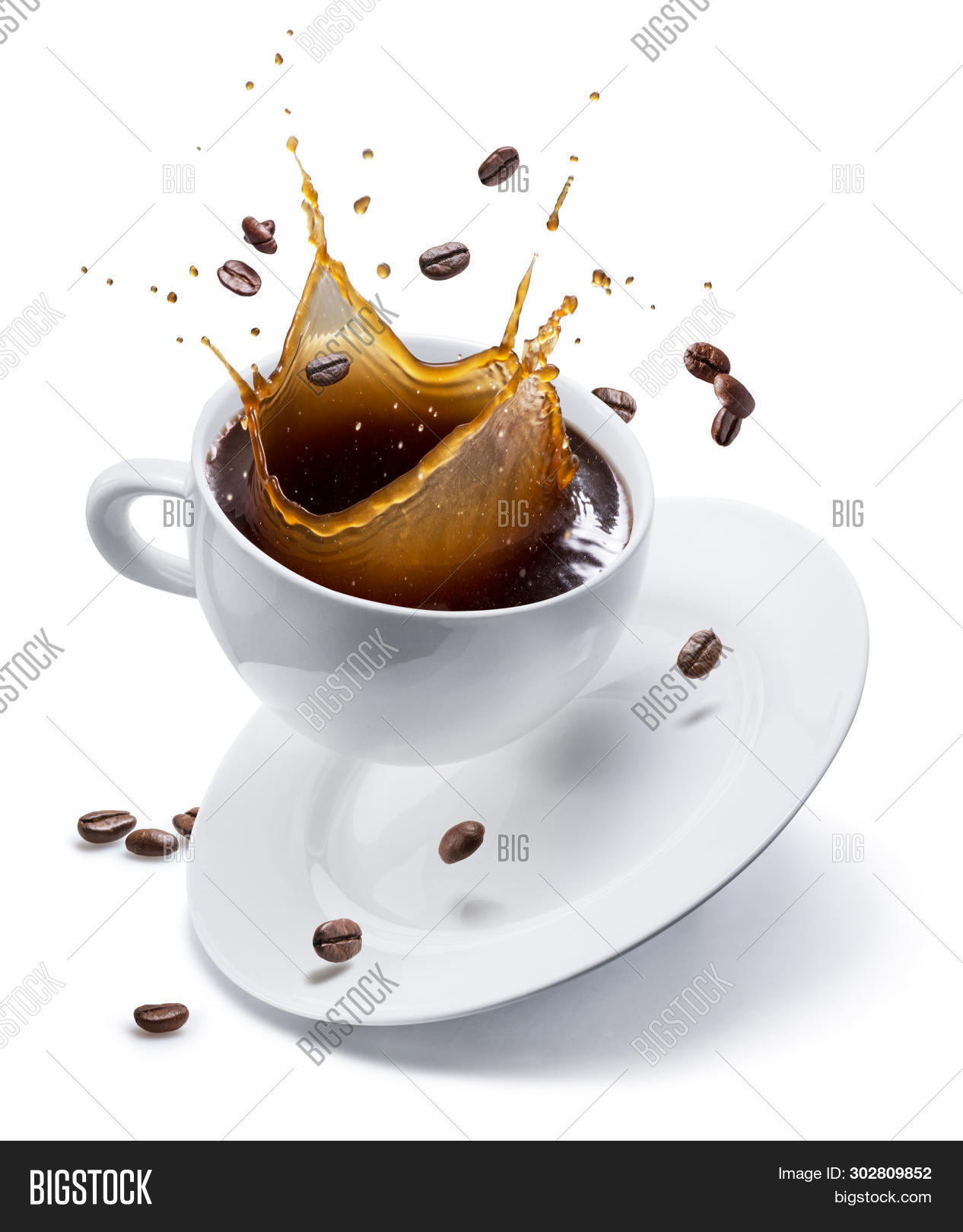 Splash Coffee White Image & Photo (Free Trial) | Bigstock