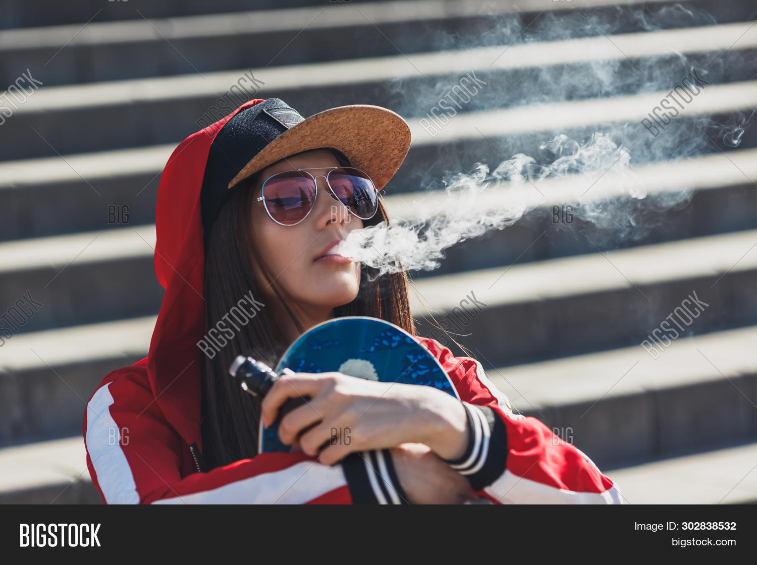 Vaping Girl. Young Image & Photo (Free Trial) | Bigstock