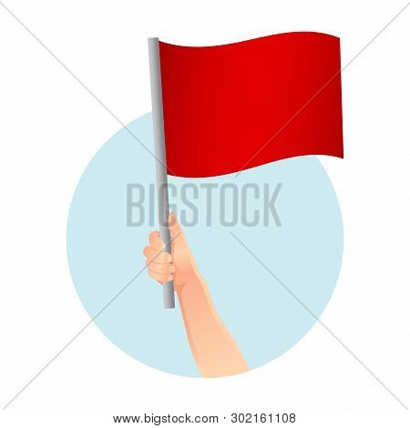 Red Flag Hand. Vector Vector & Photo (Free Trial) | Bigstock