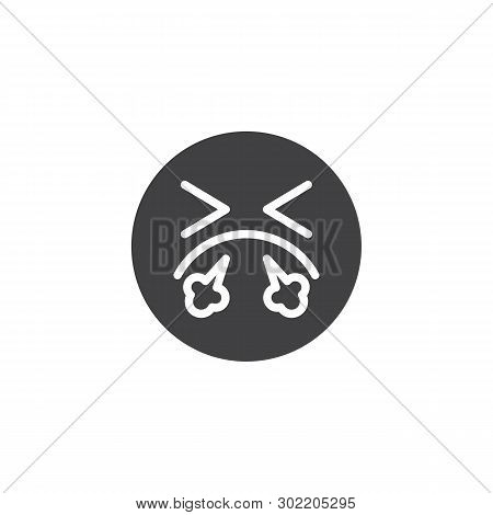 Emoji Face Steam Nose Vector & Photo (Free Trial) | Bigstock