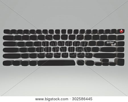 Dark Gray Keyboard Image & Photo (Free Trial) | Bigstock