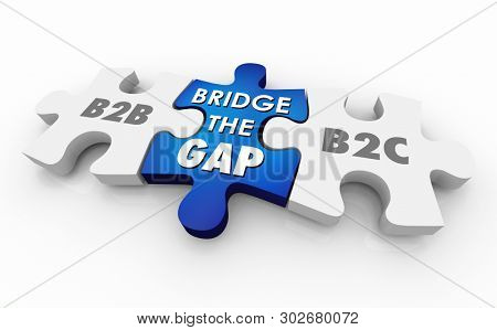 B2B B2C Bridge Gap Image & Photo (Free Trial) | Bigstock