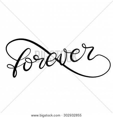 Forever Black White Vector & Photo (Free Trial) | Bigstock