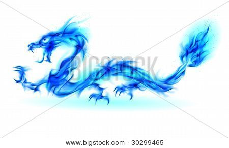Blue Fire Dragon Image & Photo (Free Trial) | Bigstock