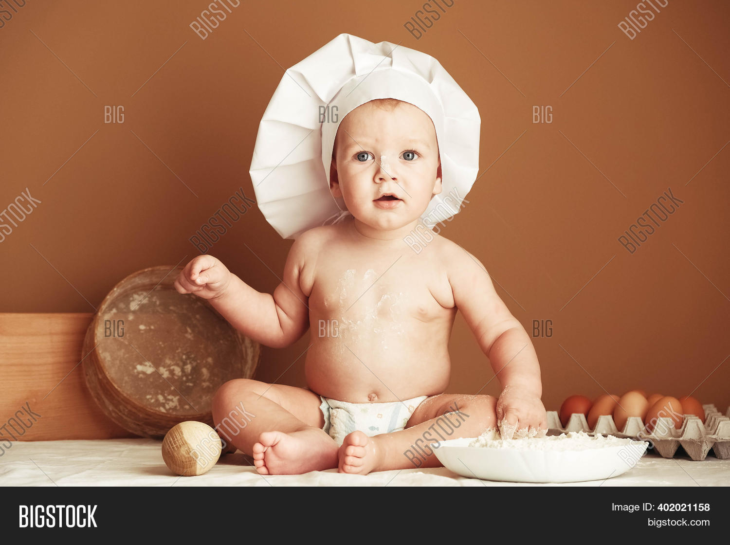 Little Boy Baker Chef' Image & Photo (Free Trial) | Bigstock