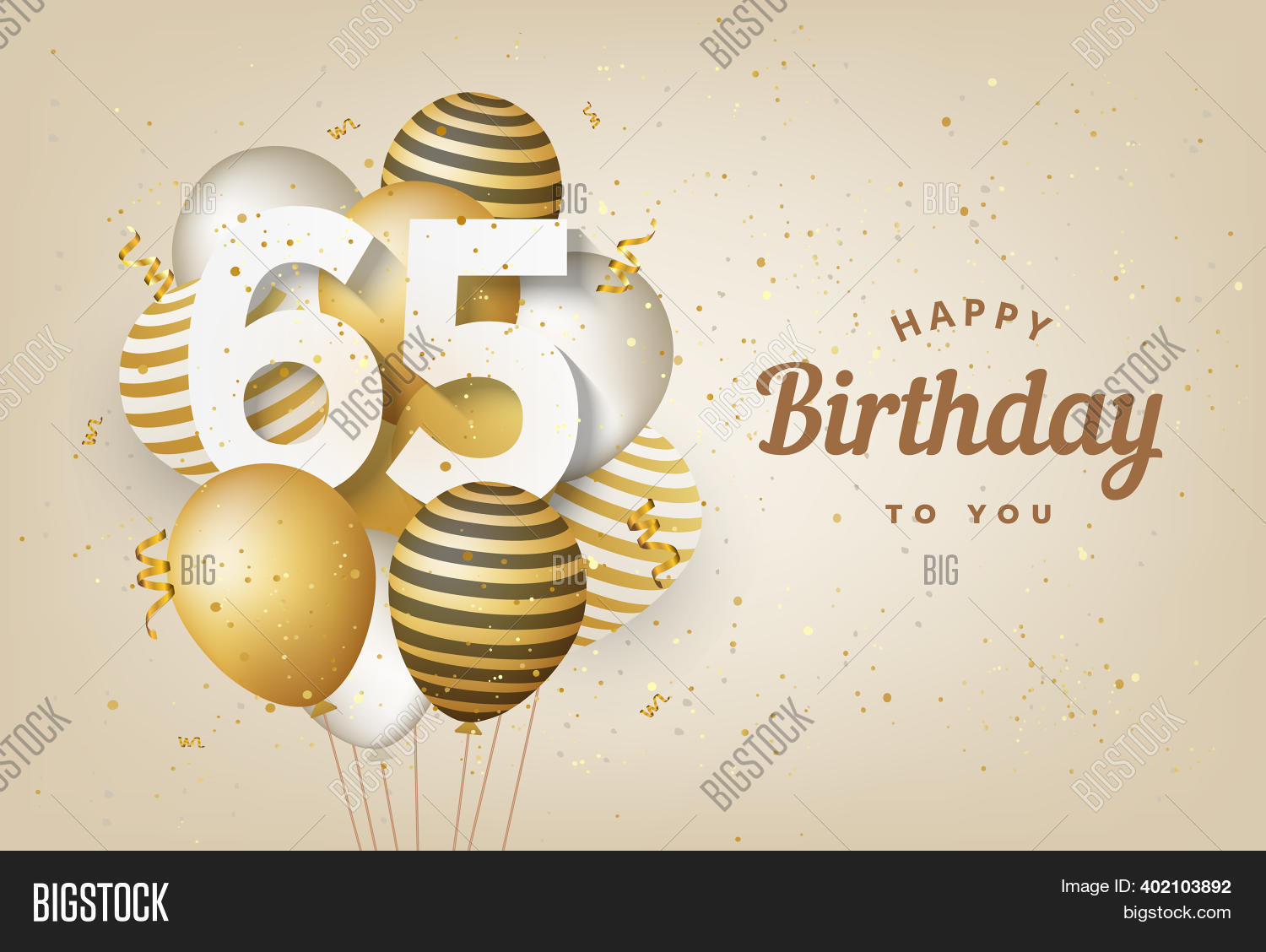 Happy 65th Birthday Image & Photo (Free Trial) | Bigstock