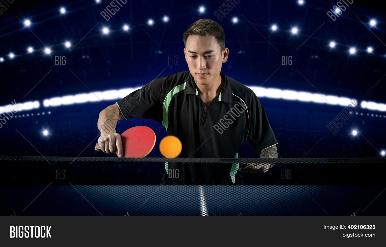 Man Playing Ping Pong Image & Photo (Free Trial) | Bigstock