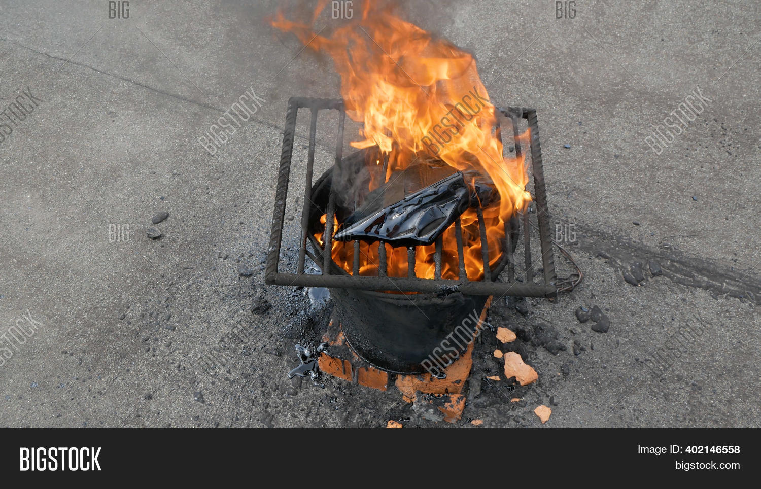Molten Hot Tar Bucket Image & Photo (Free Trial) | Bigstock