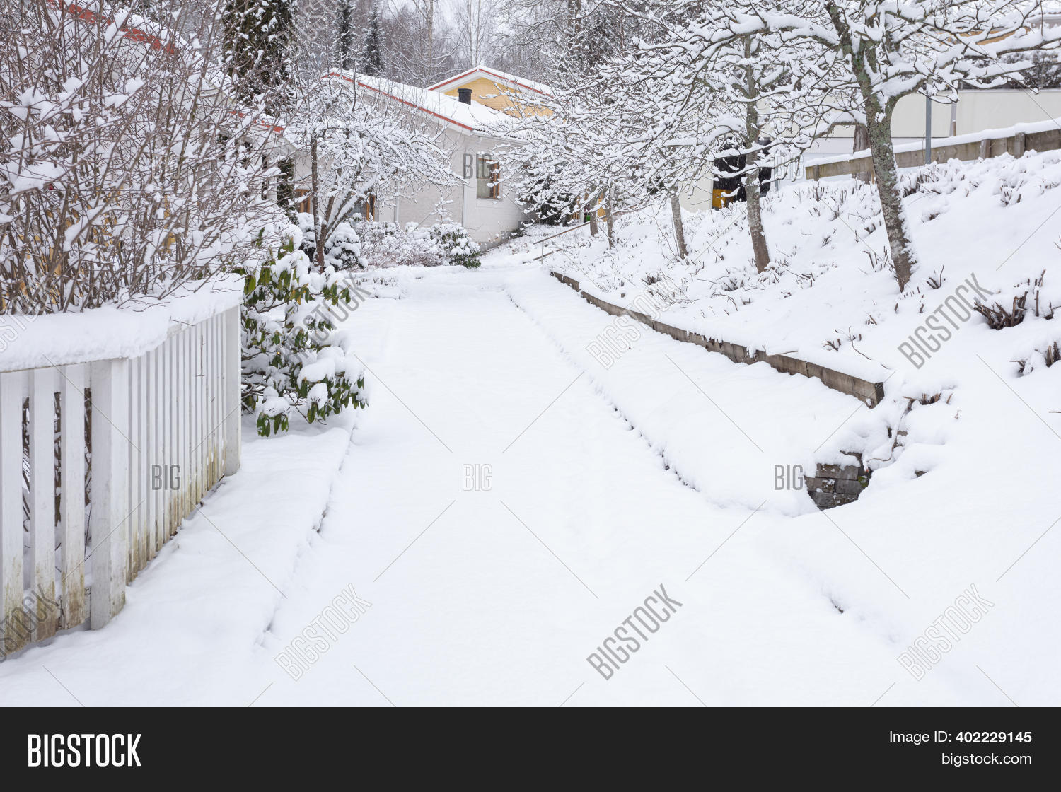 Houses Suburbs. Winter Image & Photo (Free Trial) | Bigstock