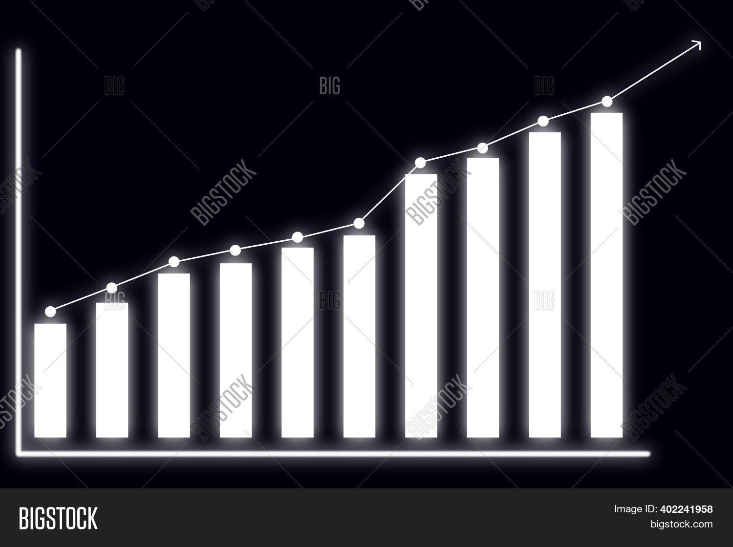 White Light Graph High Image & Photo (Free Trial) | Bigstock