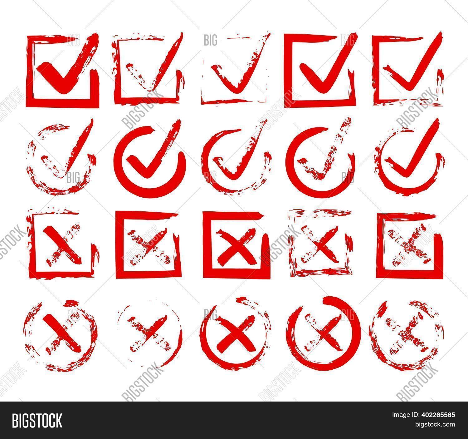 Check Mark. Grunge V X Image & Photo (Free Trial) | Bigstock
