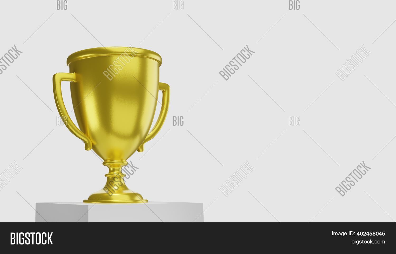 3d Trophy On Podium. Image & Photo (Free Trial) | Bigstock