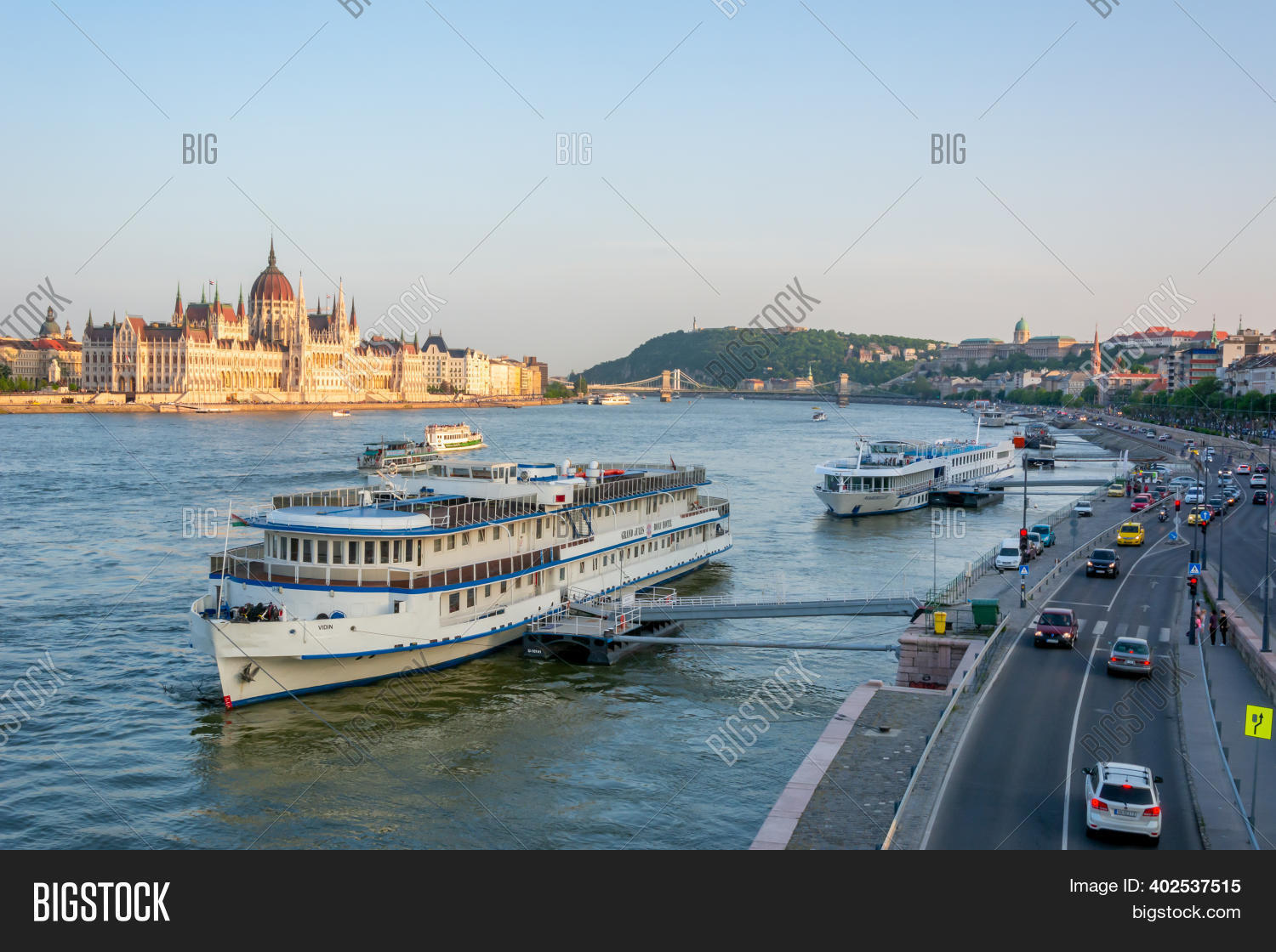 Boats On Danube River Image & Photo (Free Trial) | Bigstock