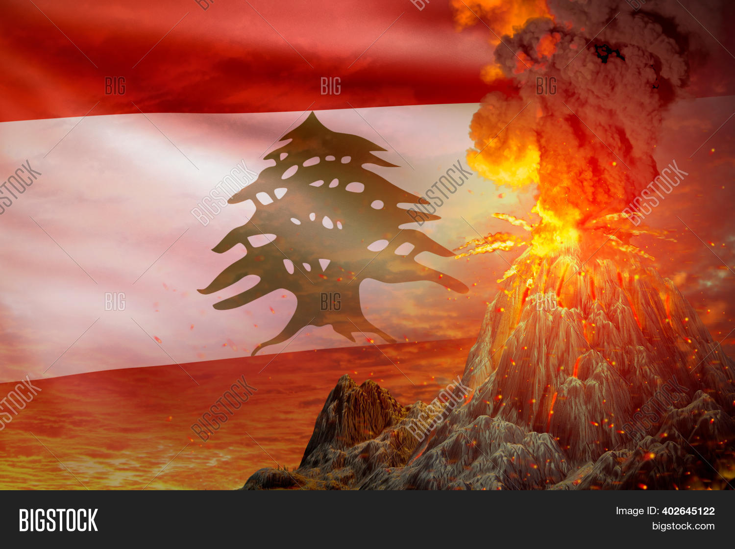 Big Volcano Blast Image & Photo (Free Trial) | Bigstock