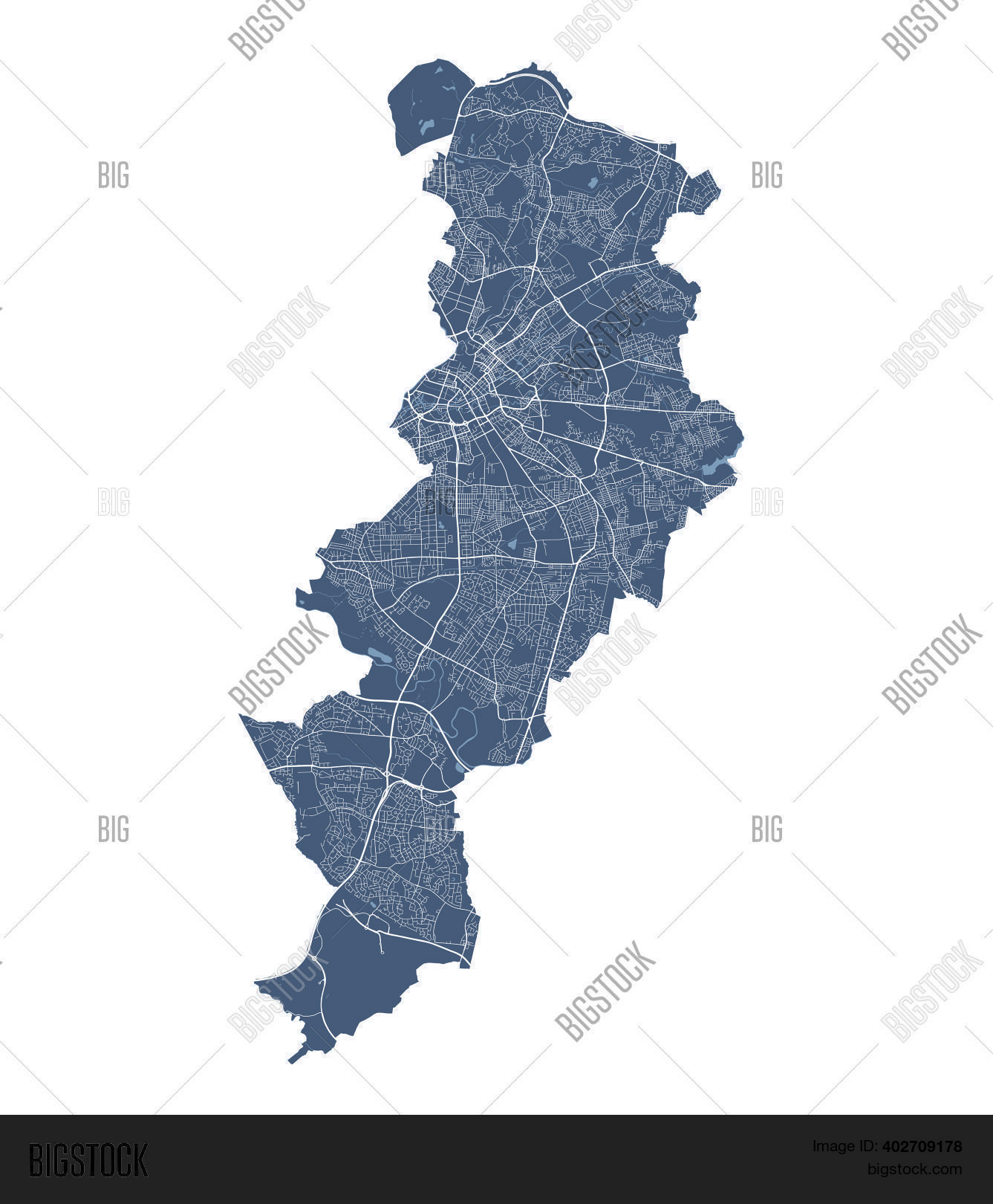 Manchester Map. Vector & Photo (Free Trial) | Bigstock