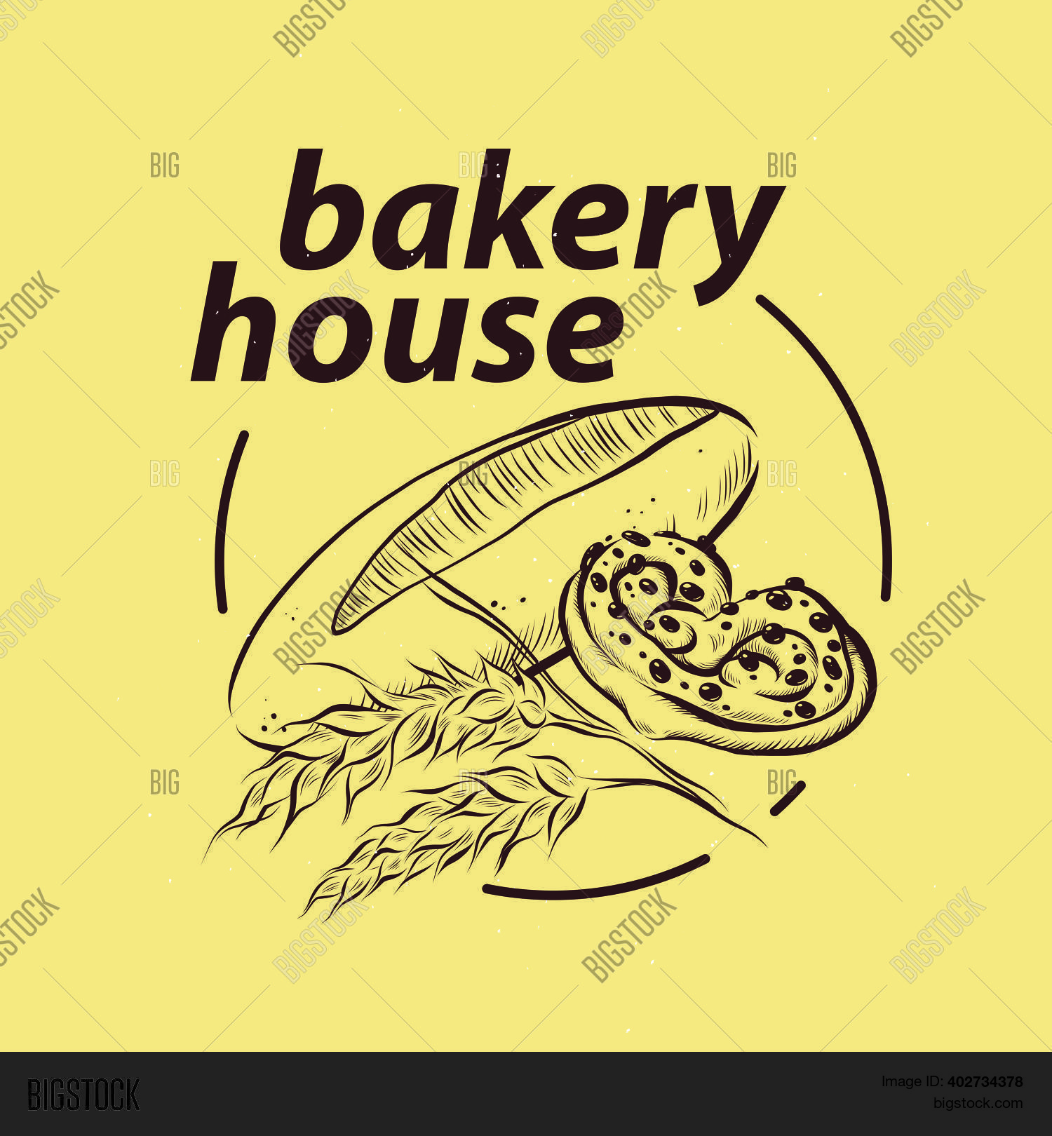 Bakery House Logo Vector & Photo (Free Trial) | Bigstock