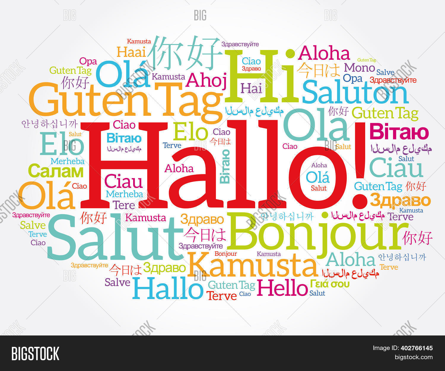 Imagen y foto Hallo (hello (prueba gratis) | Bigstock