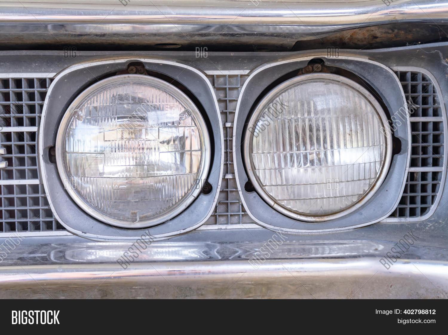 Headlight Retro Old Image & Photo (Free Trial) | Bigstock