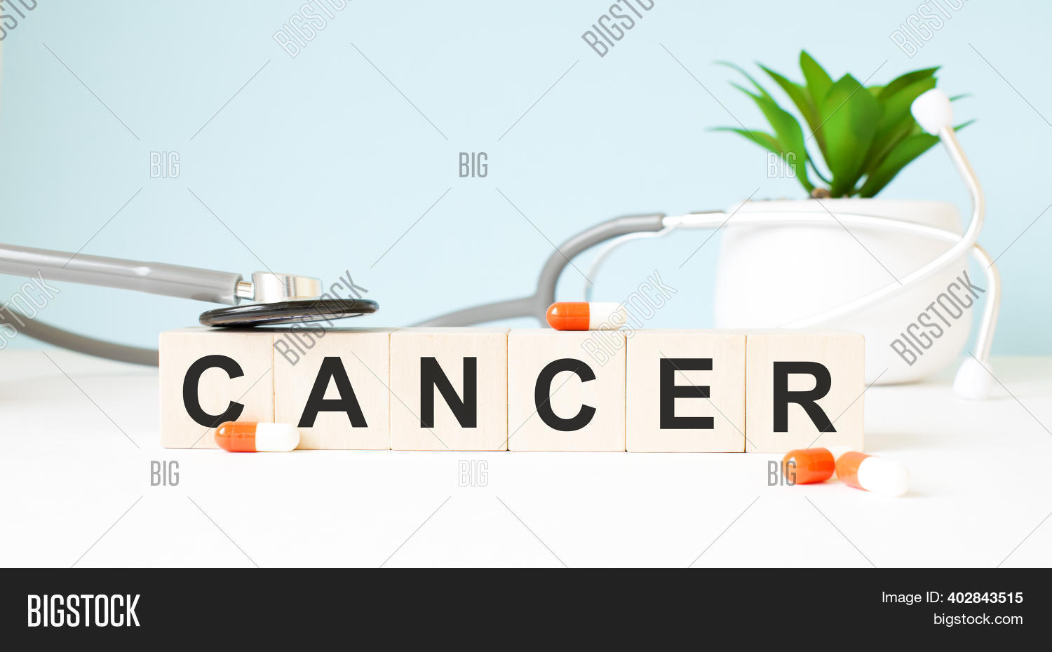 Word Cancer Written On Image & Photo (Free Trial) | Bigstock