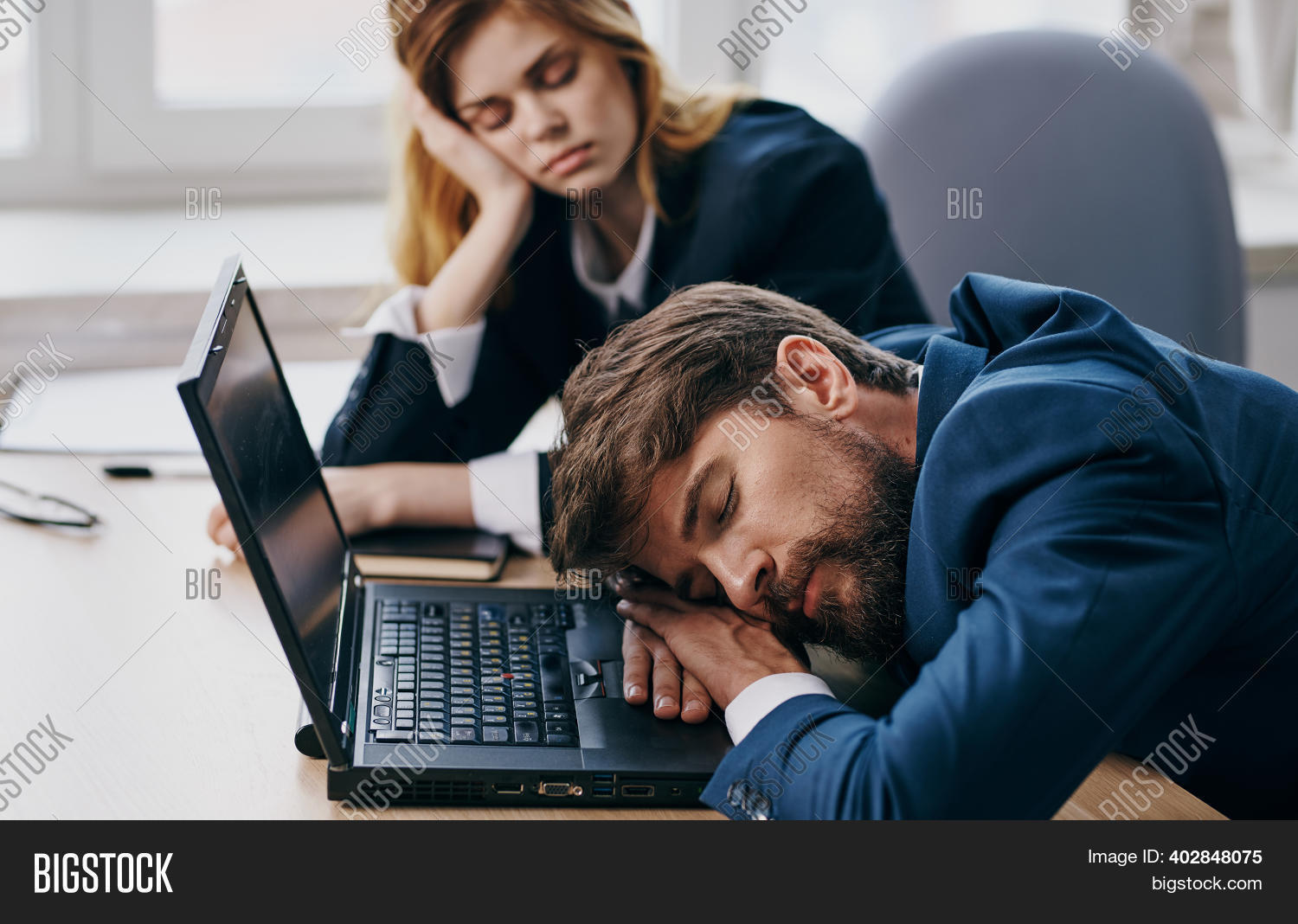 Work Colleagues Asleep Image & Photo (Free Trial) | Bigstock