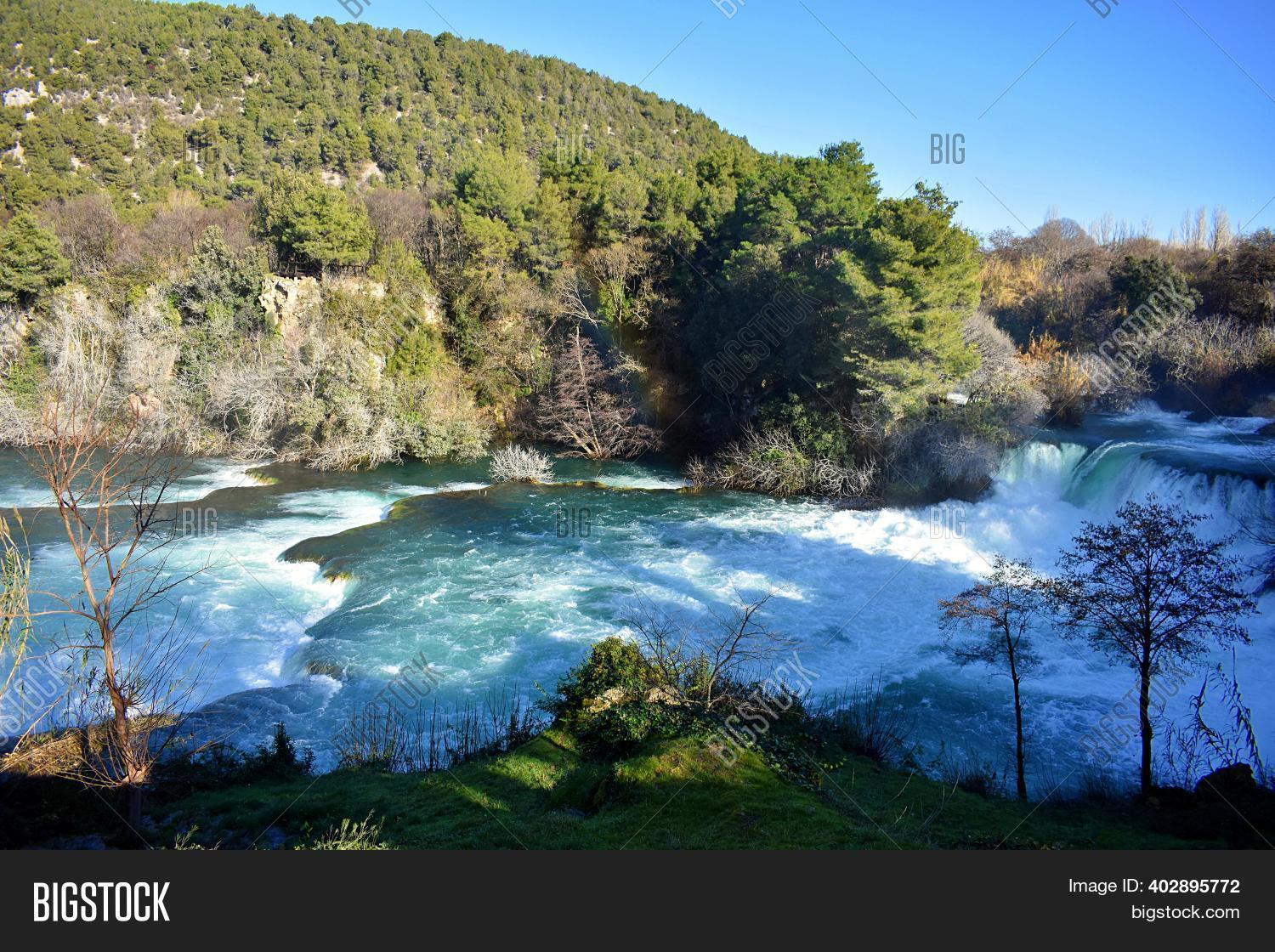 Picturesque Waterfall Image & Photo (Free Trial) | Bigstock