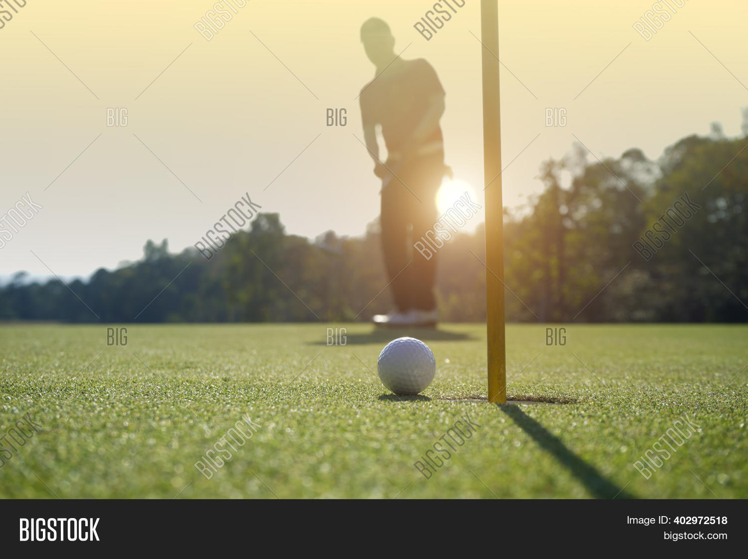 Blurred Golfer Playing Image & Photo (Free Trial) | Bigstock