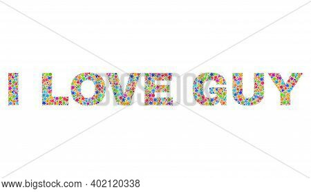 Love Guy Text Bright Vector & Photo (Free Trial) | Bigstock