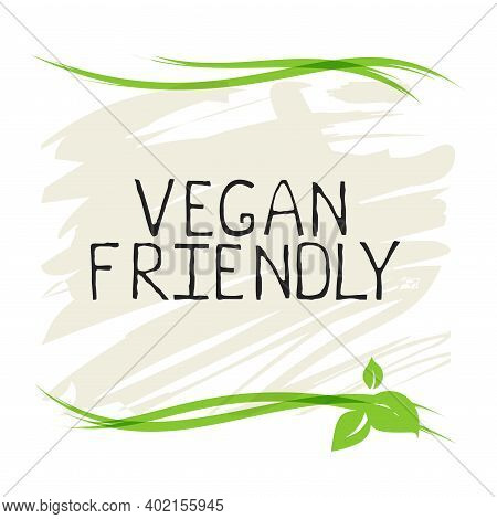 Vegan Friendly Label Vector & Photo (Free Trial) | Bigstock