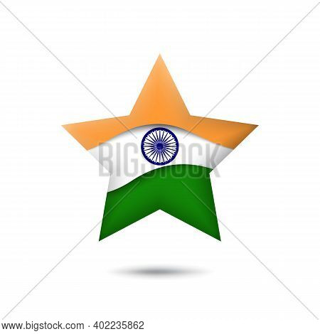 India Flag Icon Shape Vector & Photo (Free Trial) | Bigstock