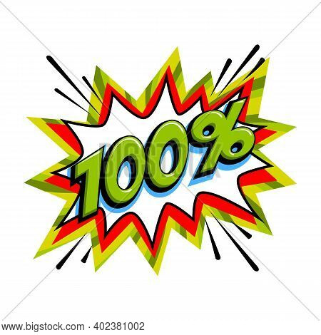 Comic Green Sale Bang Vector & Photo (Free Trial) | Bigstock