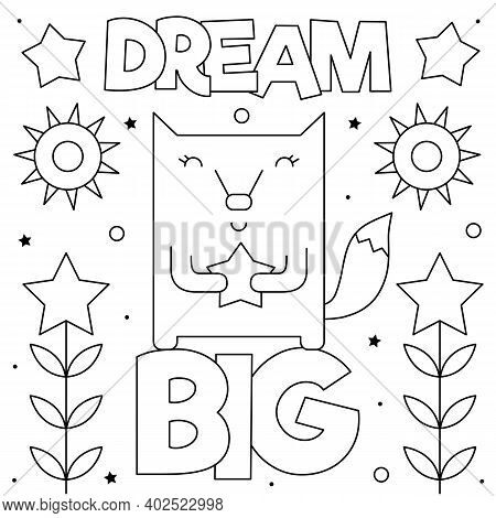 Dream Big. Coloring Vector & Photo (Free Trial) | Bigstock