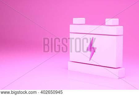 Pink Car Battery Icon Image & Photo (Free Trial) | Bigstock