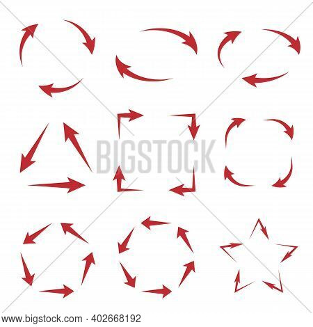 Arrows Cycle Diagram Vector & Photo (Free Trial) | Bigstock