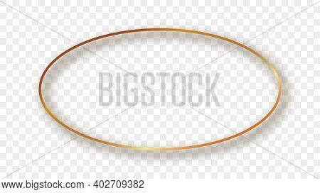Gold Glowing Oval Vector & Photo (Free Trial) | Bigstock
