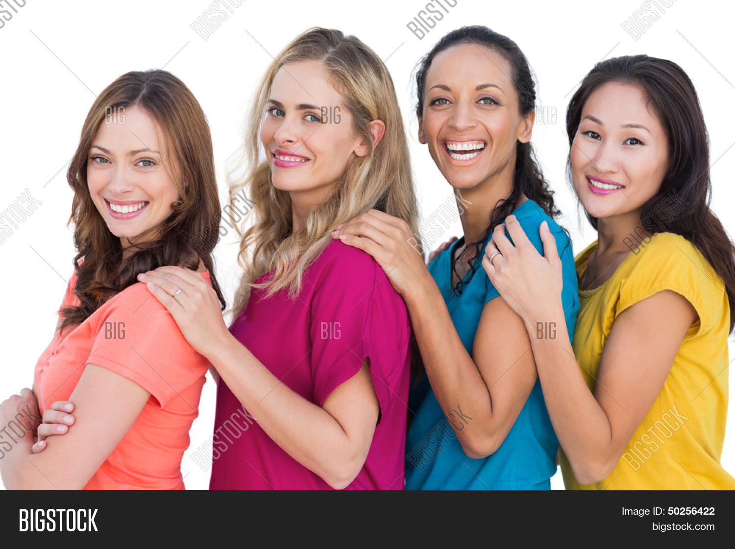 Cheerful Models Line Image & Photo (Free Trial) | Bigstock