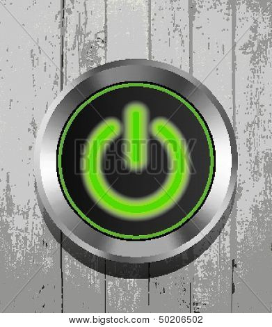 Green Power Button Vector & Photo (Free Trial) | Bigstock