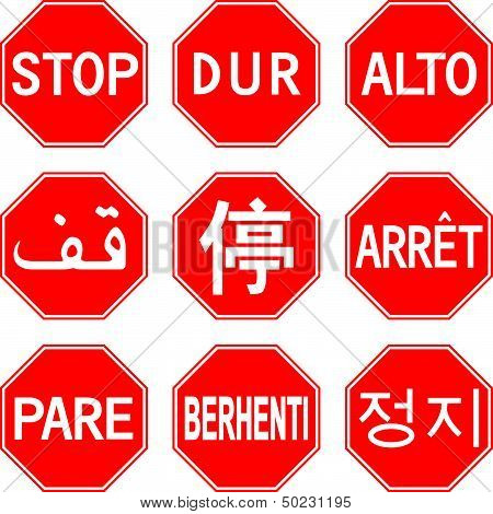 Stop Sign Different Vector & Photo (Free Trial) | Bigstock