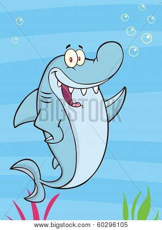 Happy Shark Cartoon Image & Photo (Free Trial) | Bigstock