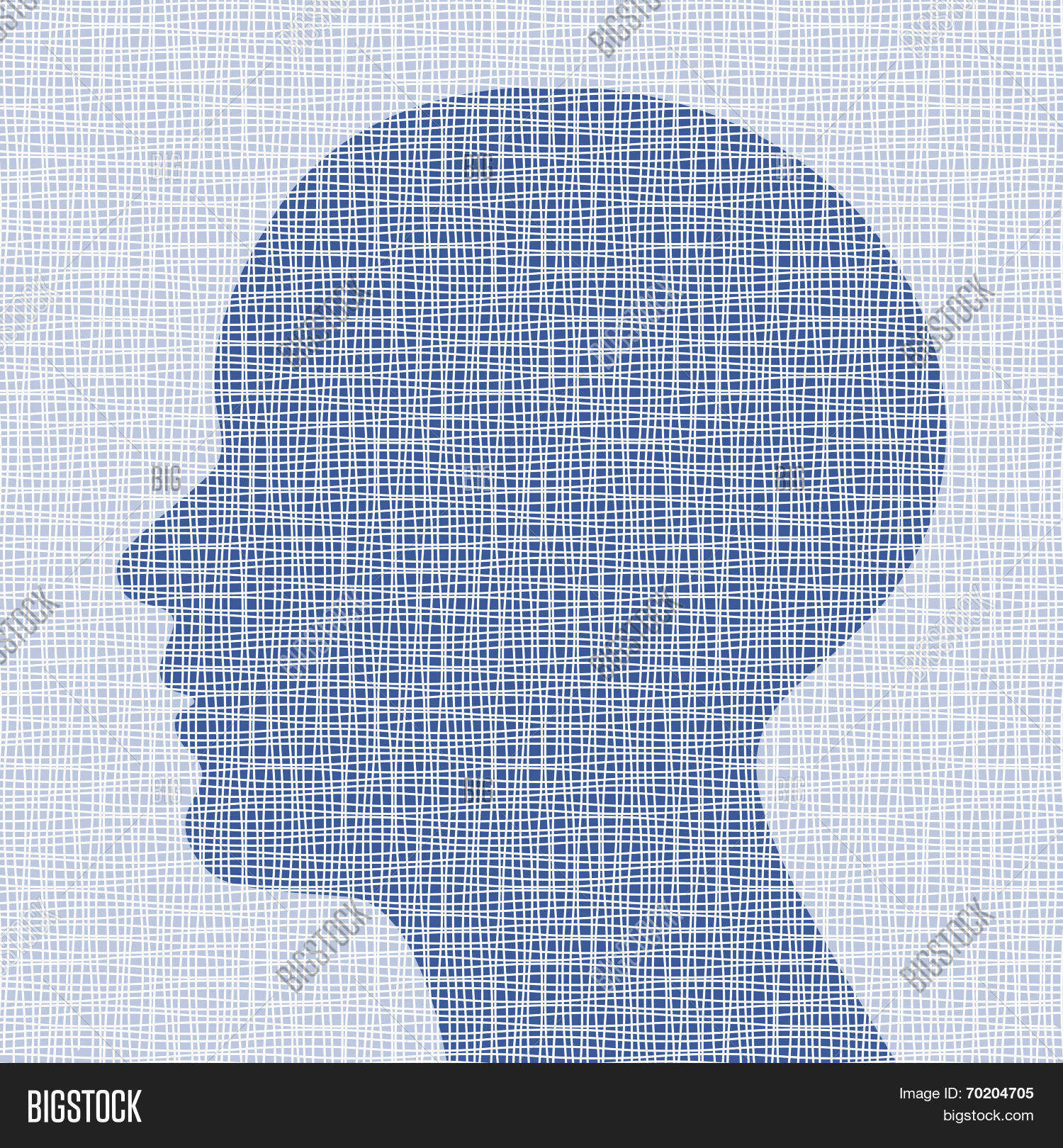 Blue Head Profile On Vector & Photo (Free Trial) | Bigstock