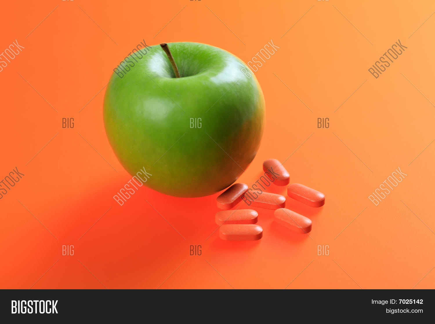 Green Apple Vitamin Image & Photo (Free Trial) | Bigstock