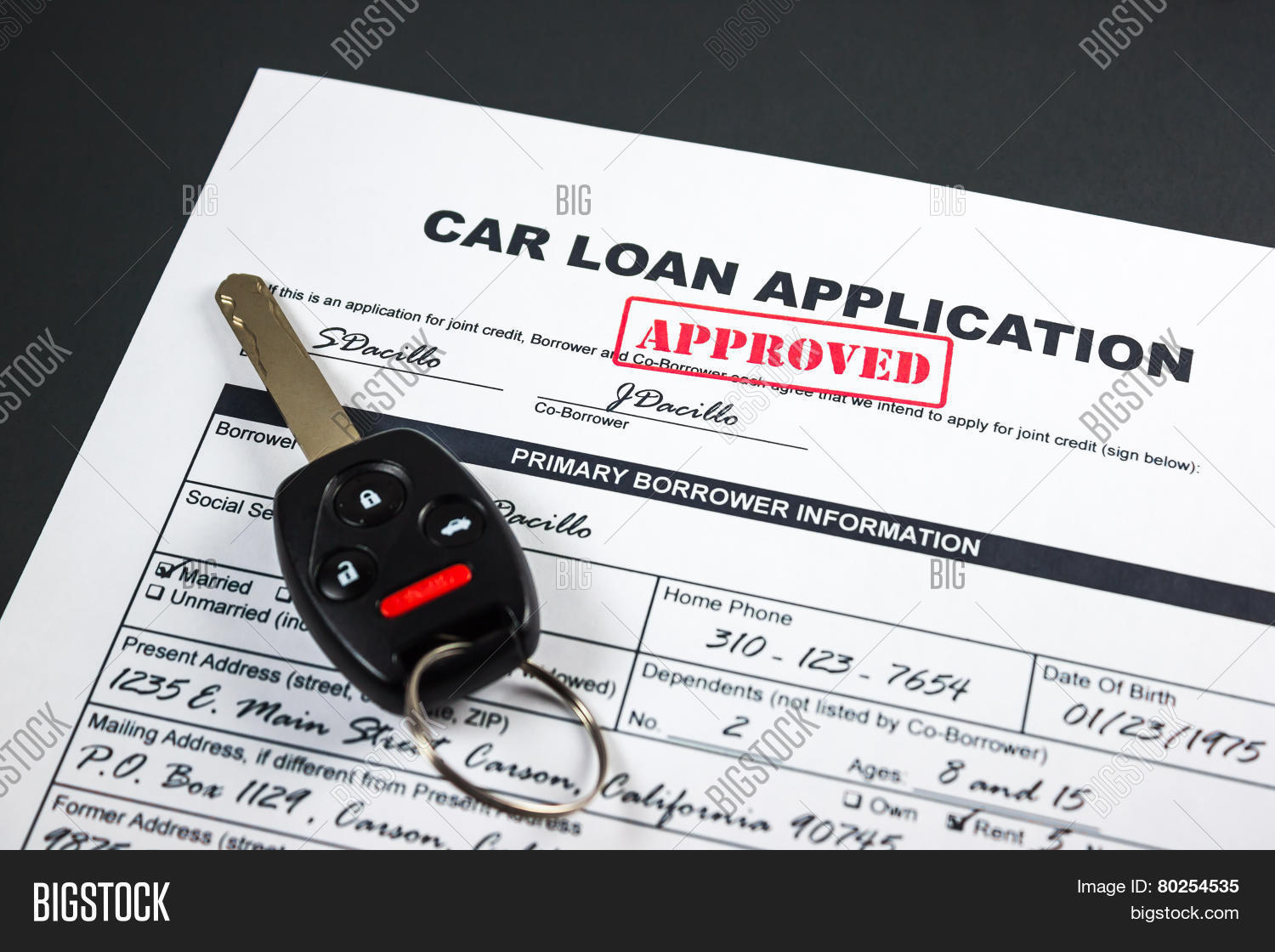 Car Loan Application Image & Photo (Free Trial) | Bigstock