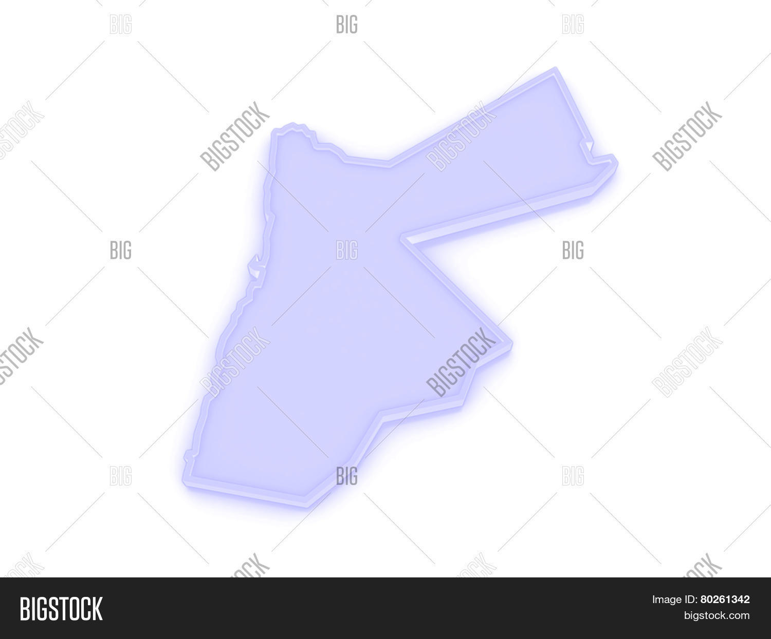 Map Jordan. 3d Image & Photo (Free Trial) | Bigstock