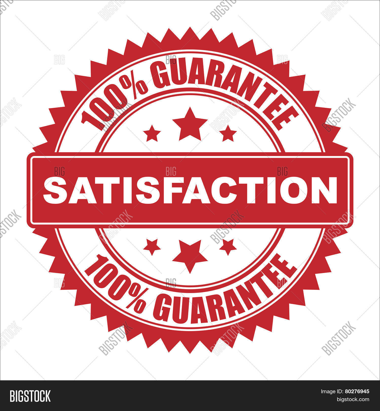 Satisfaction Seal Vector & Photo (Free Trial) | Bigstock