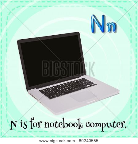 Letter N Notebook Vector & Photo (Free Trial) | Bigstock