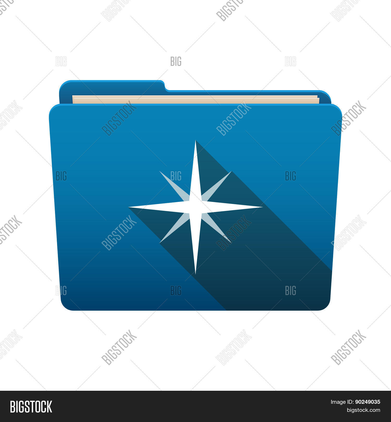 Folder Icon Star Vector & Photo (Free Trial) | Bigstock
