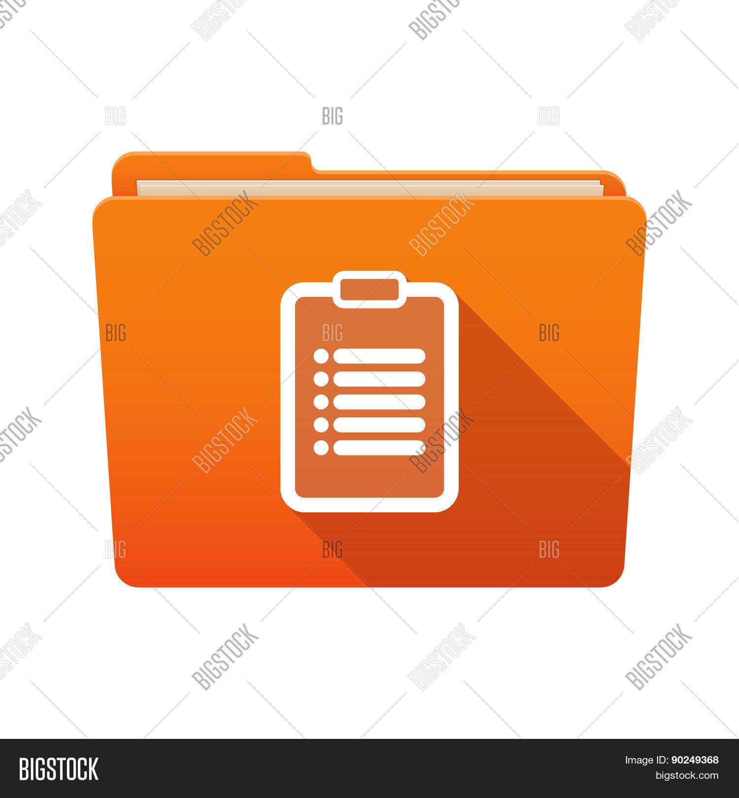 Folder Icon Report Vector & Photo (Free Trial) | Bigstock
