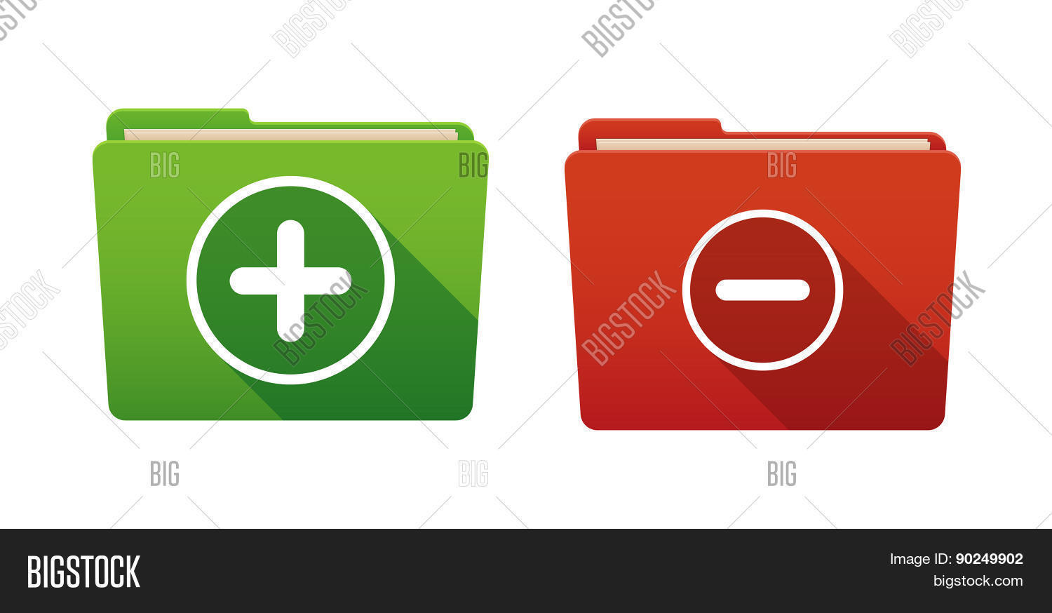 Folder Icon Set Math Vector & Photo (Free Trial) | Bigstock