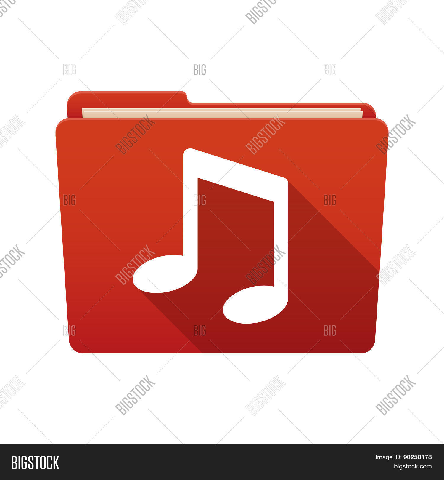 Folder Icon Music Vector & Photo (Free Trial) | Bigstock