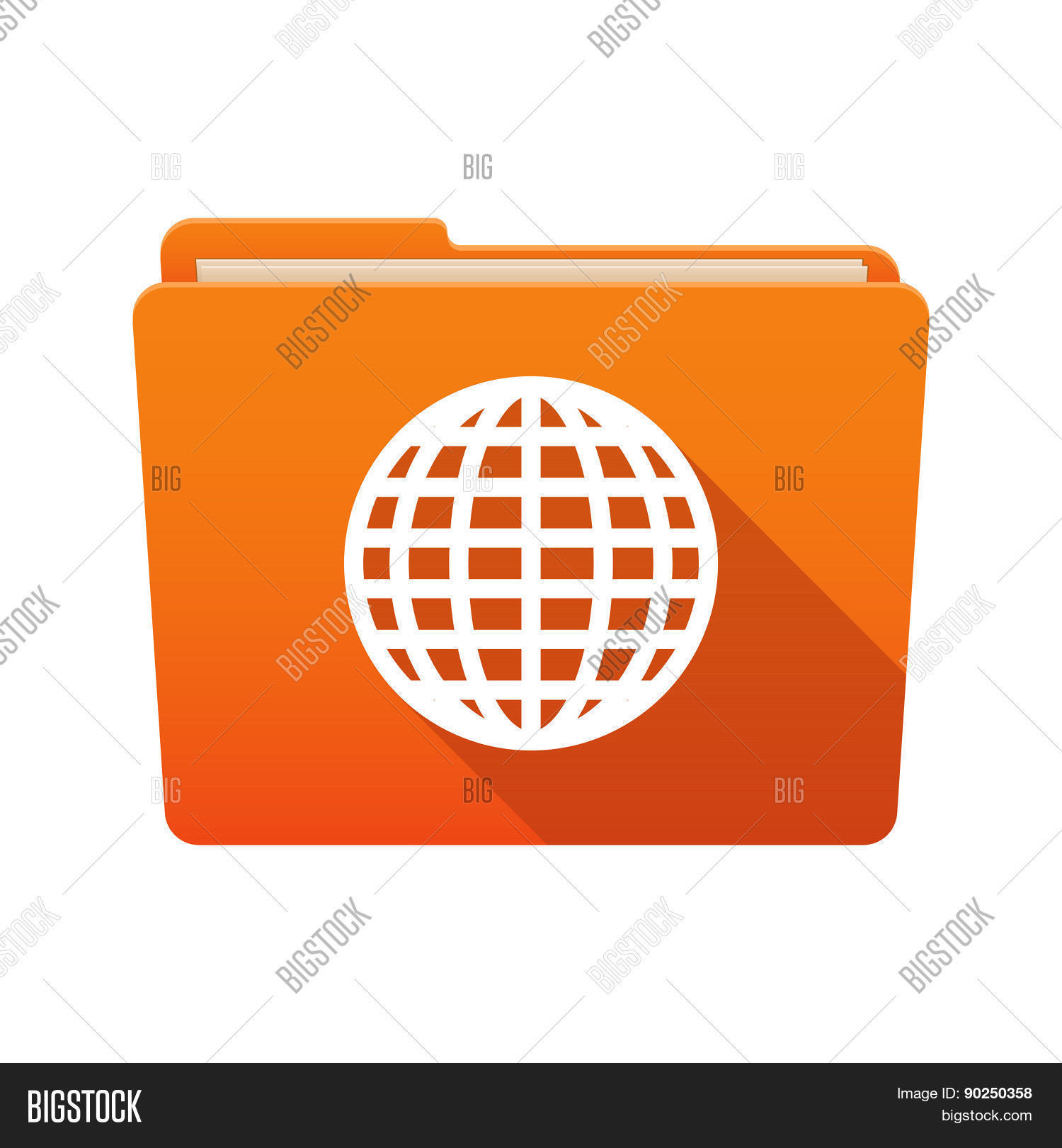 Folder Icon World Vector & Photo (Free Trial) | Bigstock