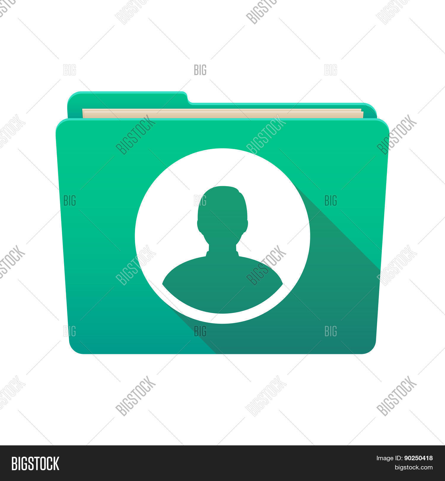 Folder Icon Male Vector & Photo (Free Trial) | Bigstock